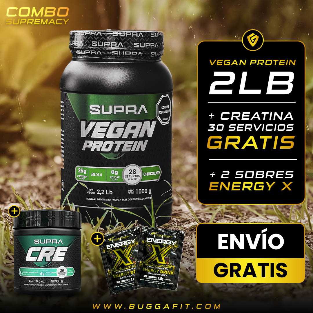 Combo Supremacy - Vegan Protein 2LB - Buggafit